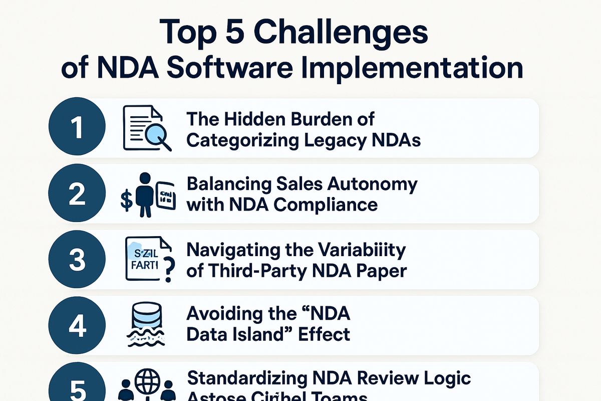 Top 5 Challenges of NDA Software Implementation | Pactly