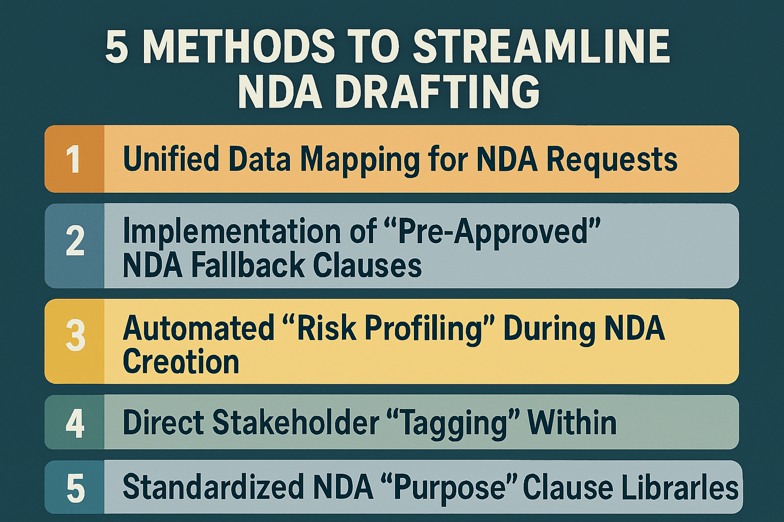 5 Methods to Streamline NDA Drafting